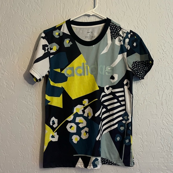 adidas | Tops | Like New Womens Adidas Multiprint Top | Poshmark